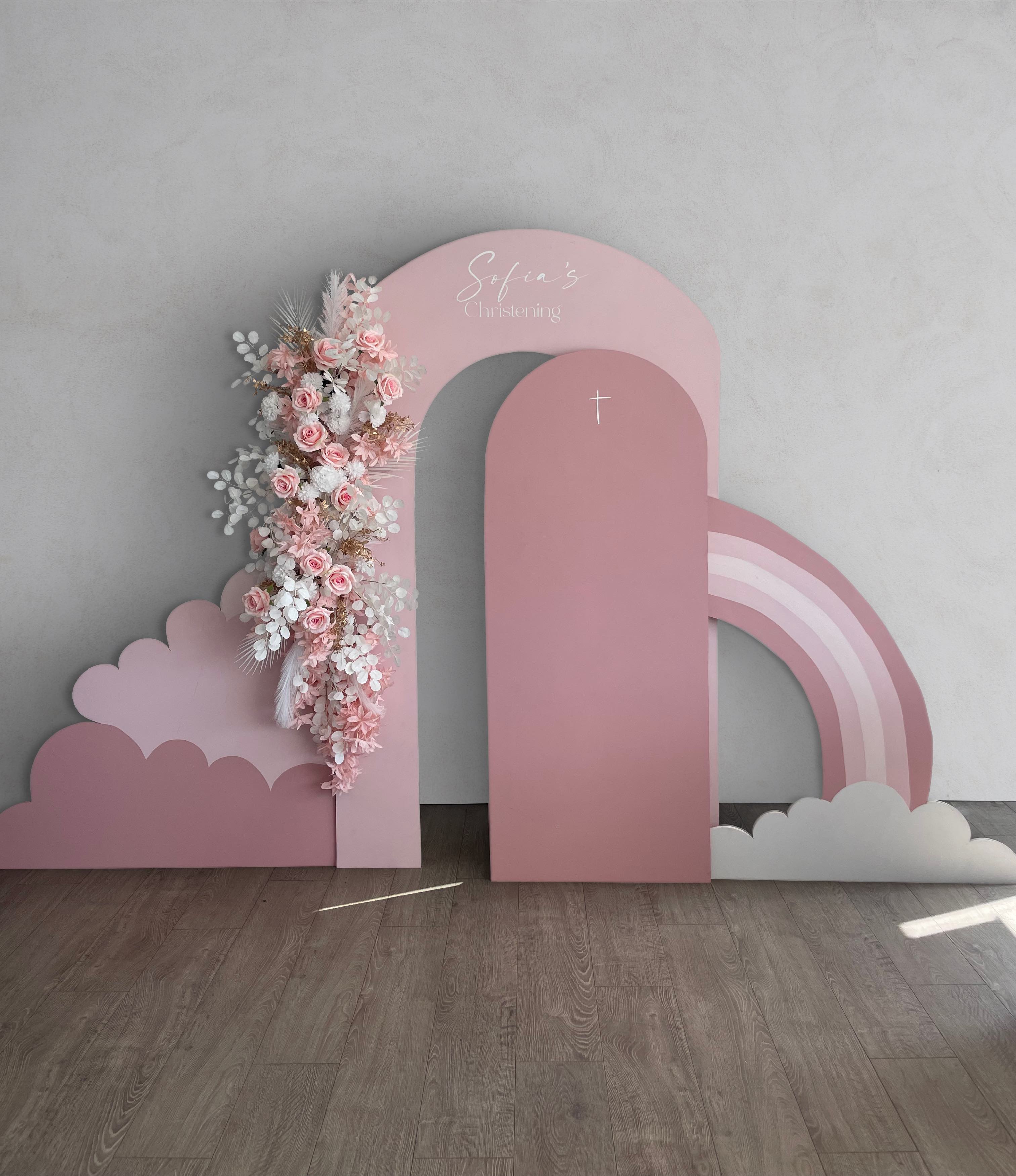 Pink Backdrop Hire - ethos events